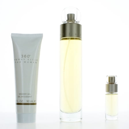 360 Rose by Perry Ellis for Women - 3 Pc Gift Set 3.4oz EDP Spray, 0 ...