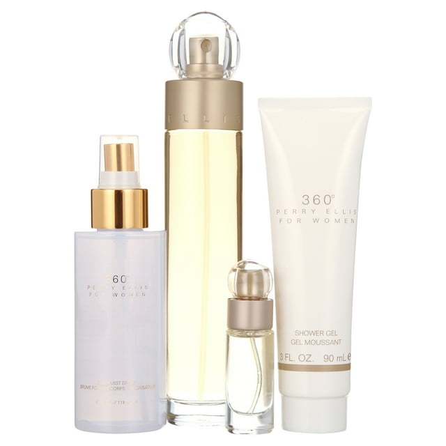 Perry Ellis 360 Perfume, 4 Piece Fragrance Gift Set for Women - Walmart.com