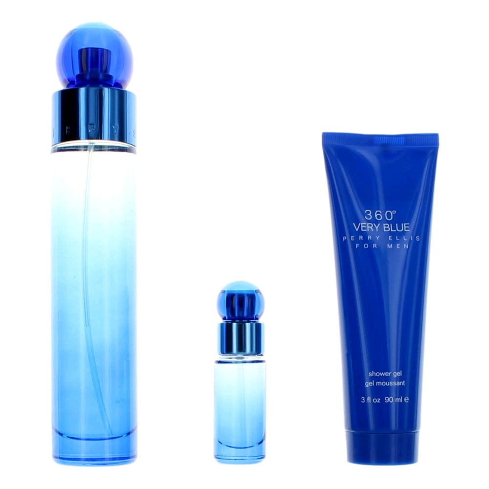 Perry Ellis 360 Very Blue by Perry Ellis, 3 Piece Gift Set for Men ...
