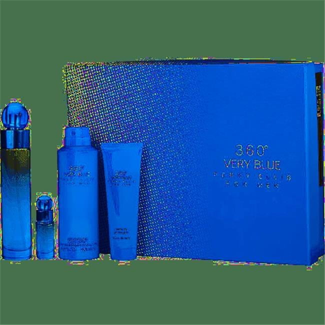 Perry Ellis 360 Very Blue by Perry Ellis Gift Set - 4 Piece - Walmart.com