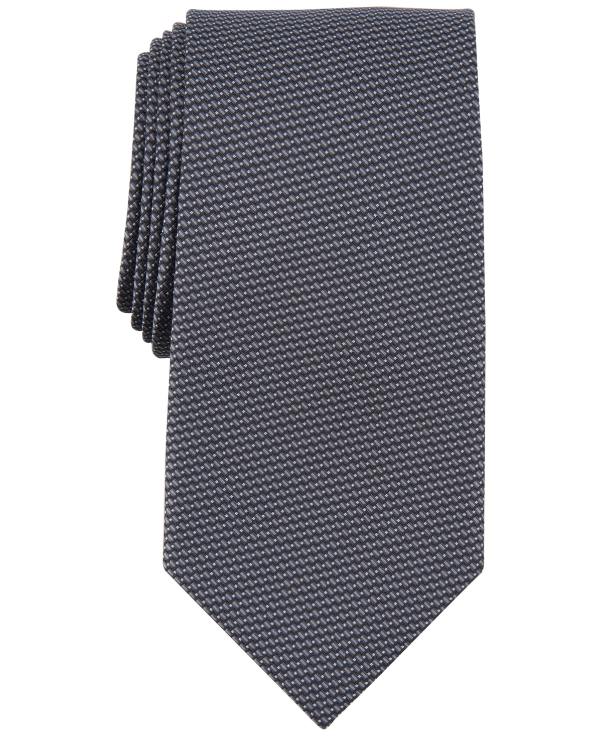 Perry Ellis Men's Ambros Micro Texture Tie Dark Grey Necktie - Walmart.com