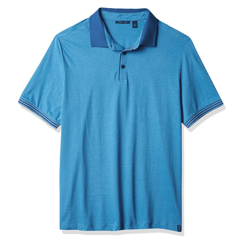 Perry Ellis Men's Icon Polo Shirt, Blue, XXL - Walmart.com