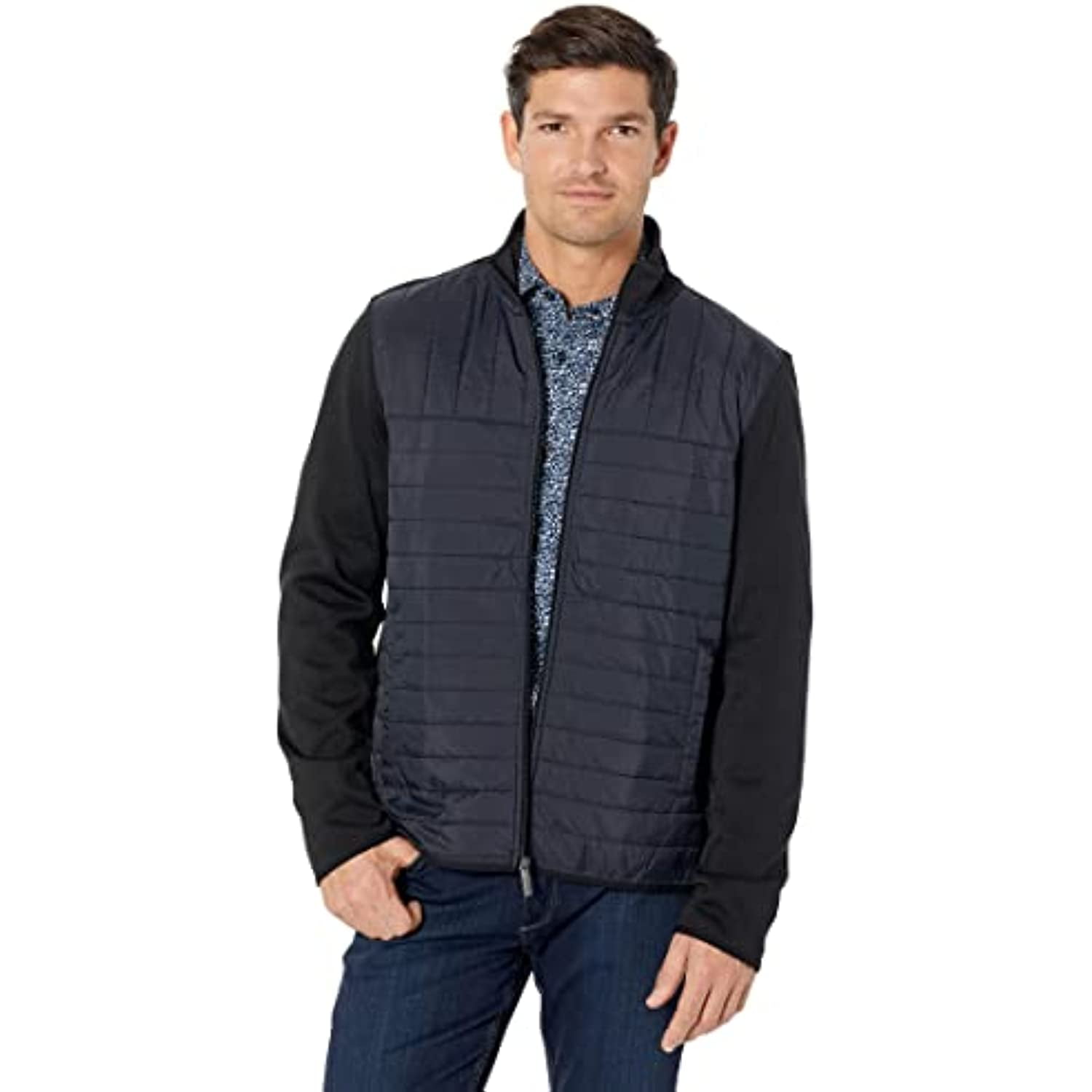 Perry Ellis Men's Nylon Quilted Jacket, Black, 2X Large Tall - Walmart.com