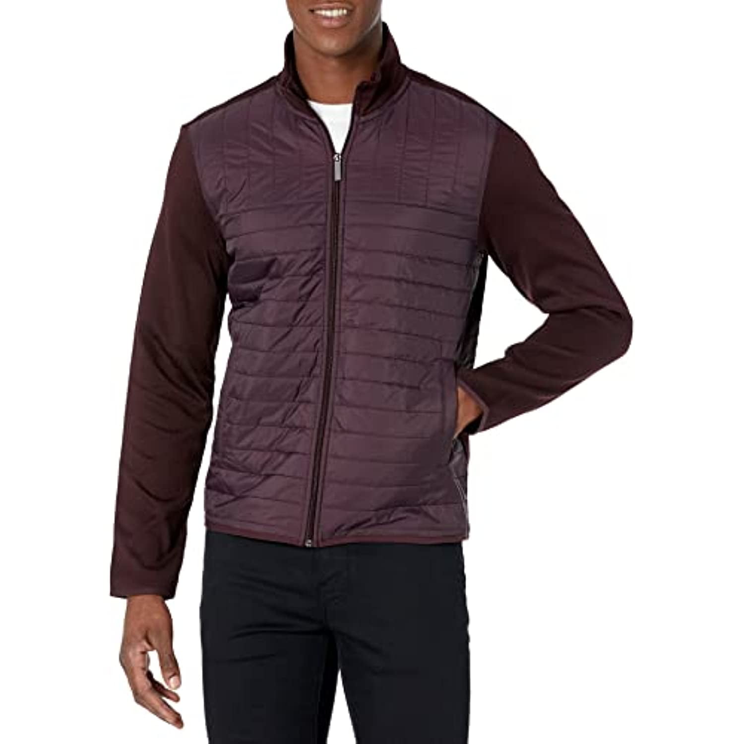 Perry Ellis Men's Nylon Quilted Jacket, Port, 3X Large Tall - Walmart.com