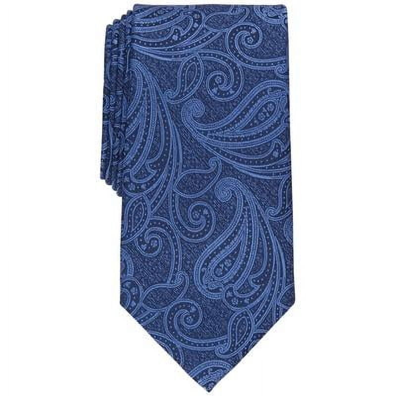 Perry Ellis Mens Hamilton Classic Paisley Tie Navy Blue One Size ...