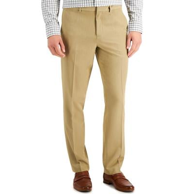 Perry Ellis Mens Modern fit Dress Pants 34 / 29 Beige Solid Stretch ...