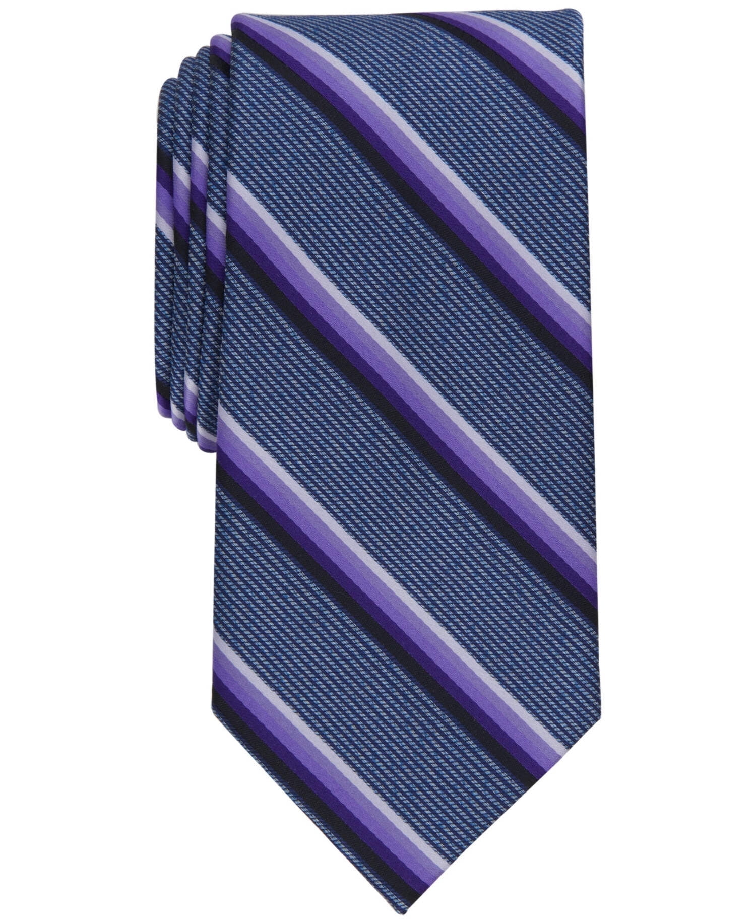 Perry Ellis Mens Purple Abbott Stripe Tie OS - Walmart.com