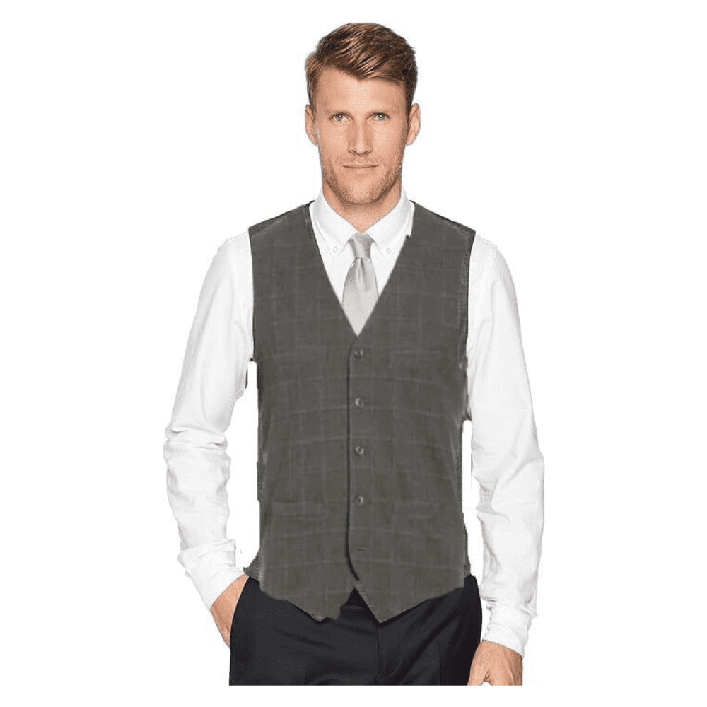 Perry Ellis mens Slim Fit Tonal Heathered Plaid Stretch Suit Vest,M ...