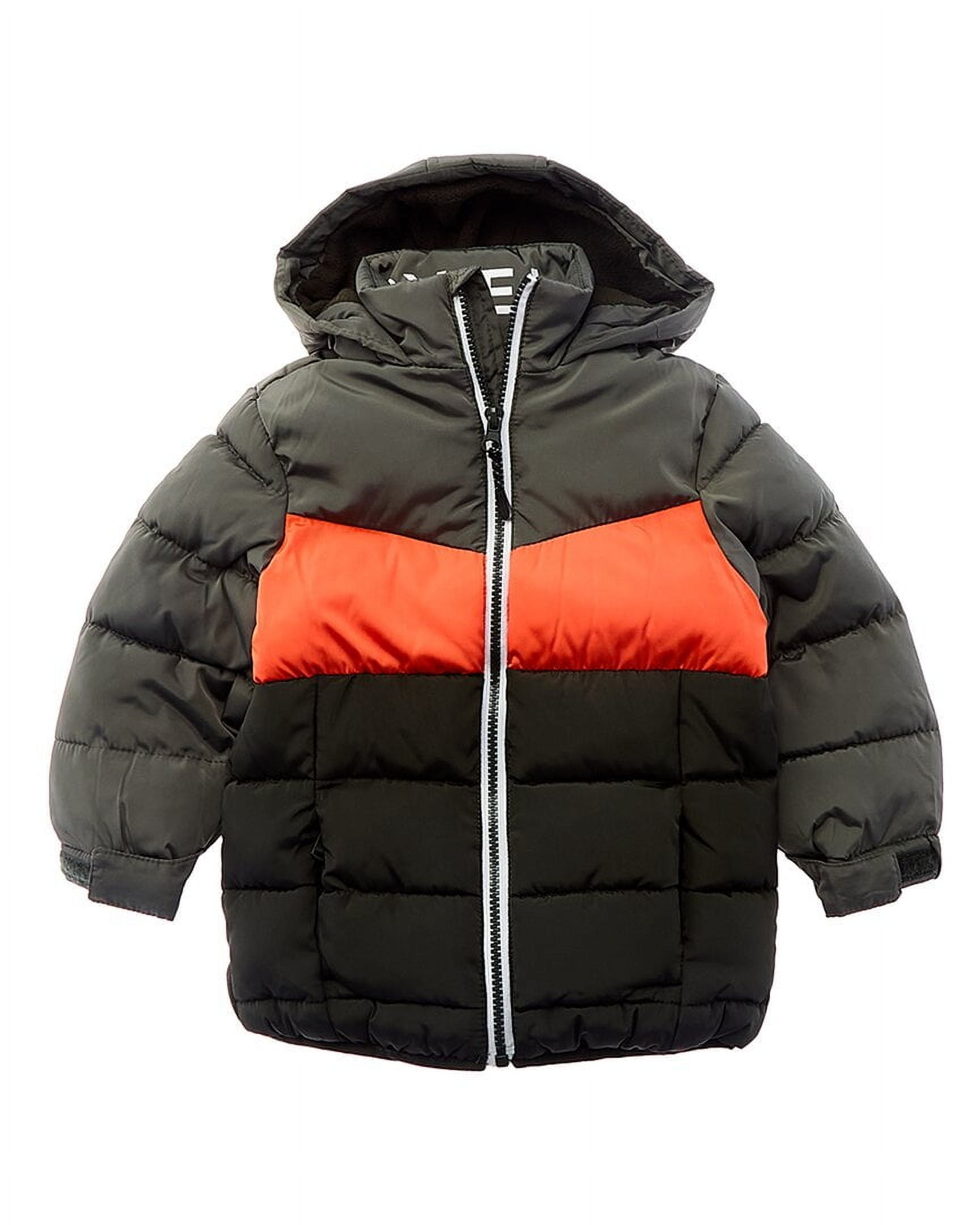 Perry Ellis boys Colorblocked Puffer Jacket, 3T, Green - Walmart.com