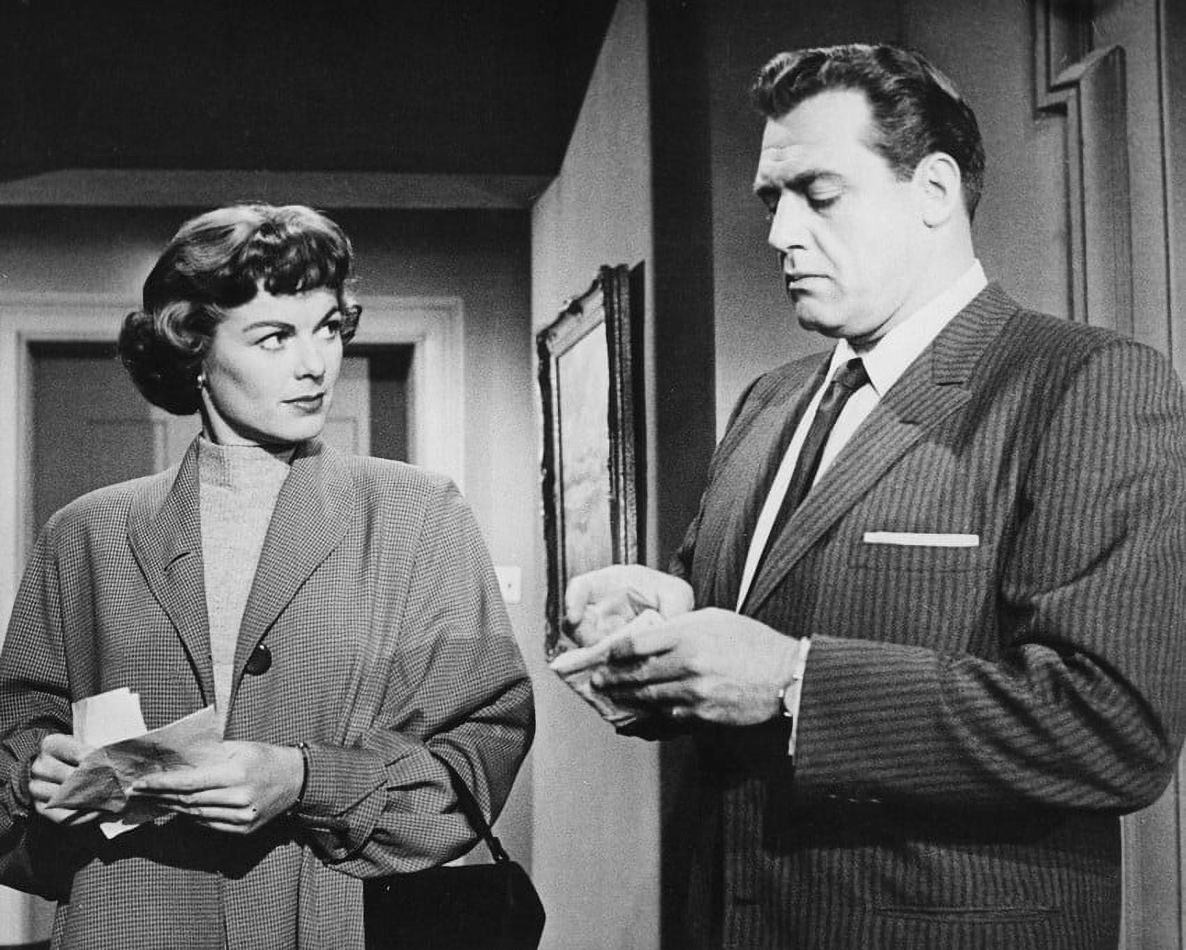 Perry Mason Raymond Burr Barbara Hale Print 24x36 Classic Hollywood ...
