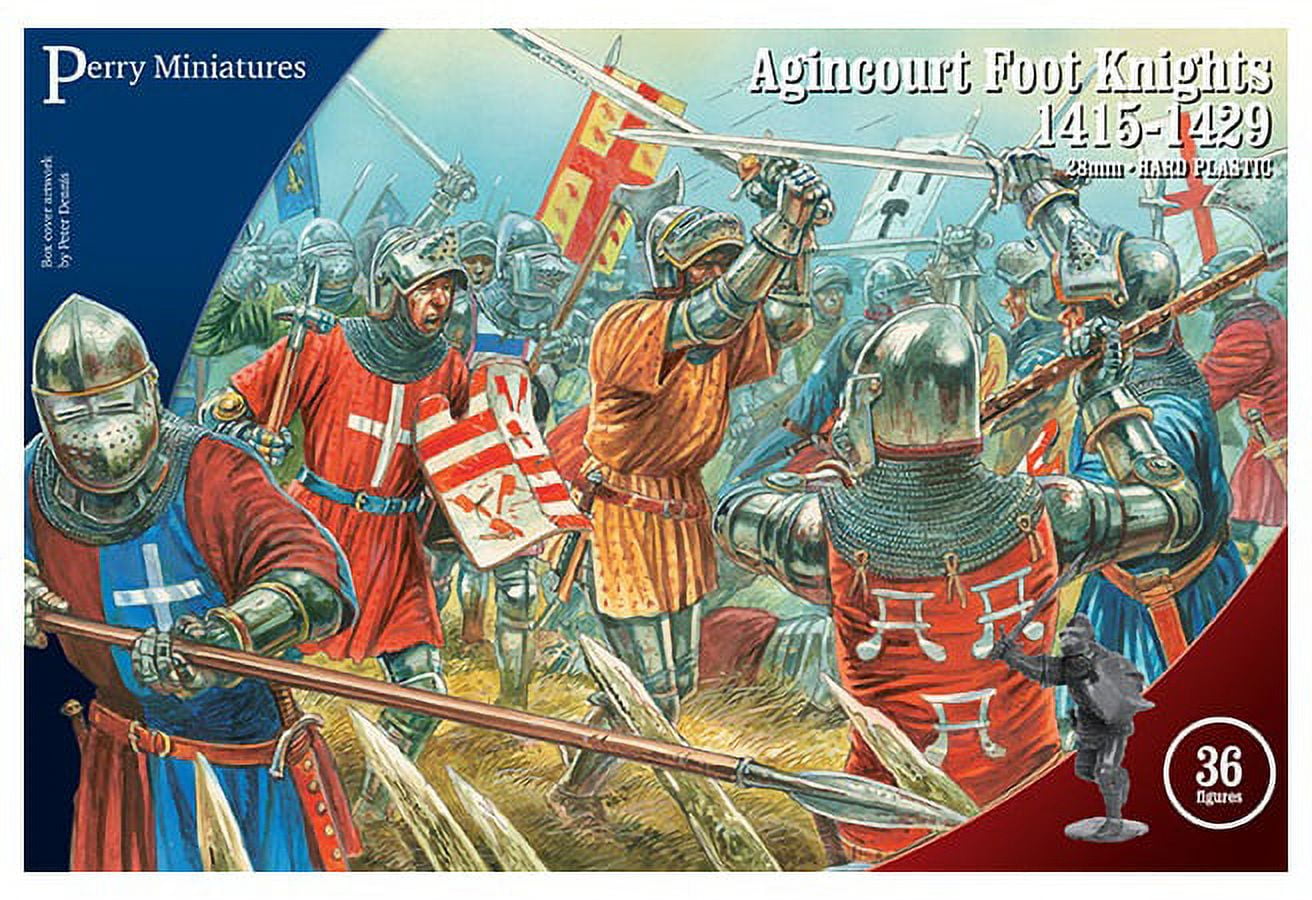 Perry Miniatures: Agincourt Foot Knights - 36 Figures 28mm - Walmart.com