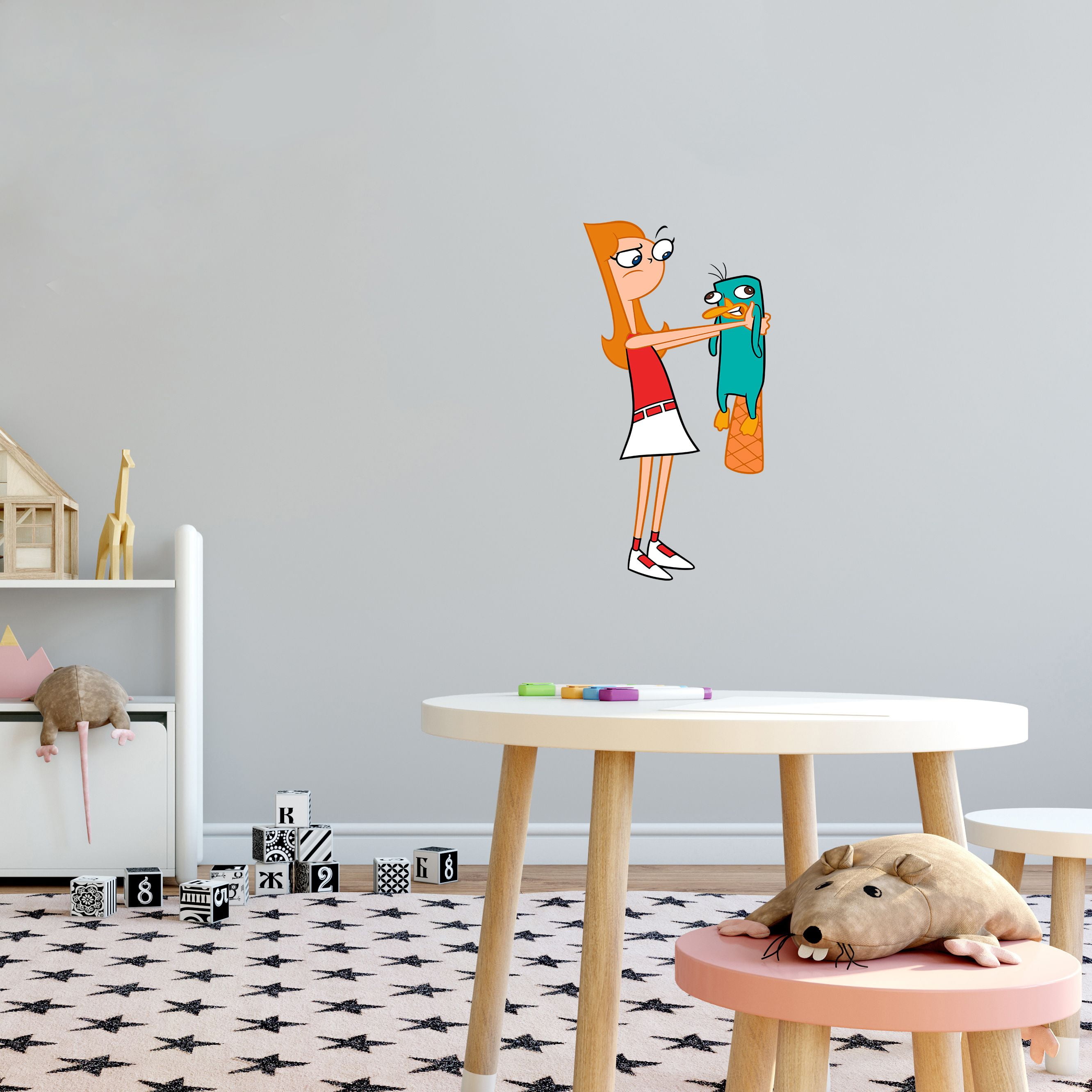 Perry the Platypus and Candace Flynn Cartoon Wall Art Decal Vinyl ...