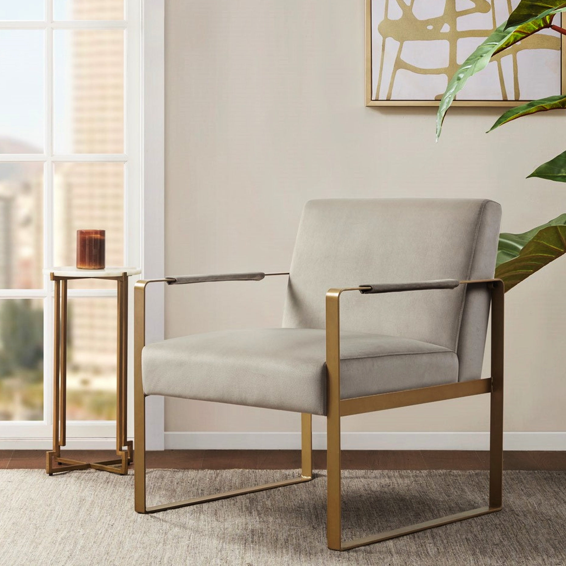 Perry Street Accent Chair, 300 lbs Capacity, Polyester Back Fill ...