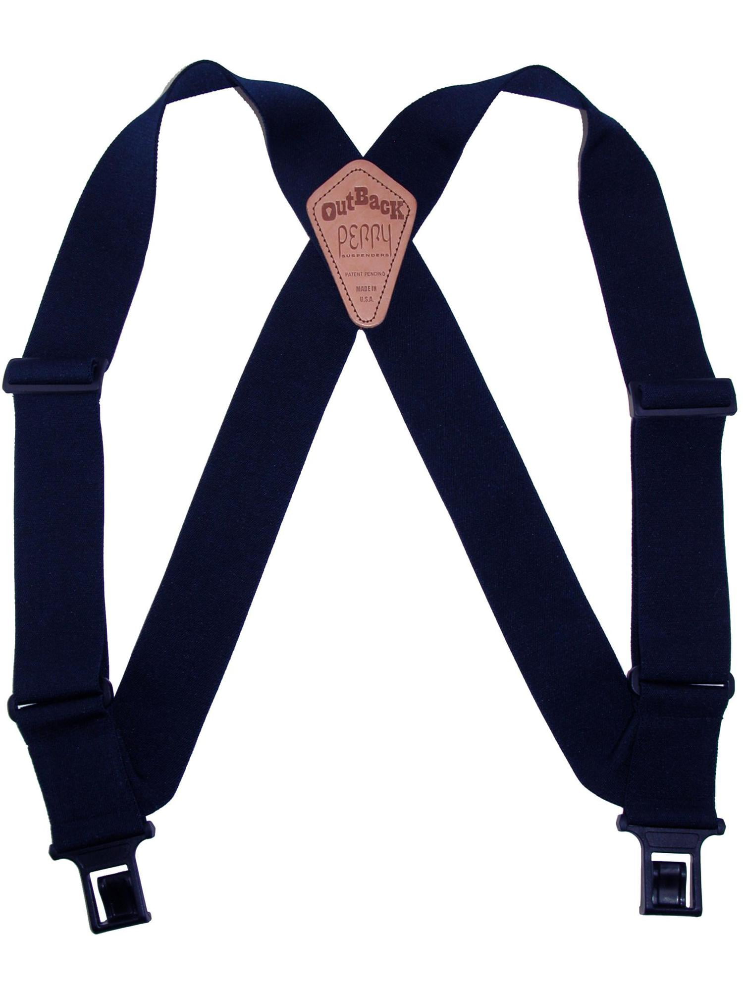 Perry Suspenders Elastic Outback Side Clip Ubee Trucker Suspenders (Men ...