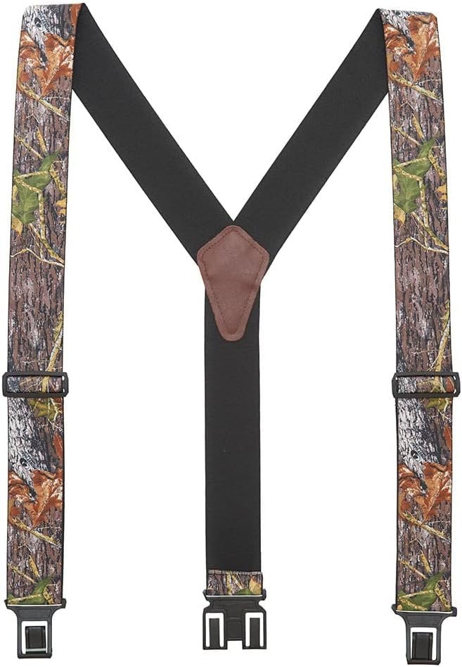 Perry Suspenders Perry Mossy Oak Camo Suspenders - Belt Clip 42" for 5 ...