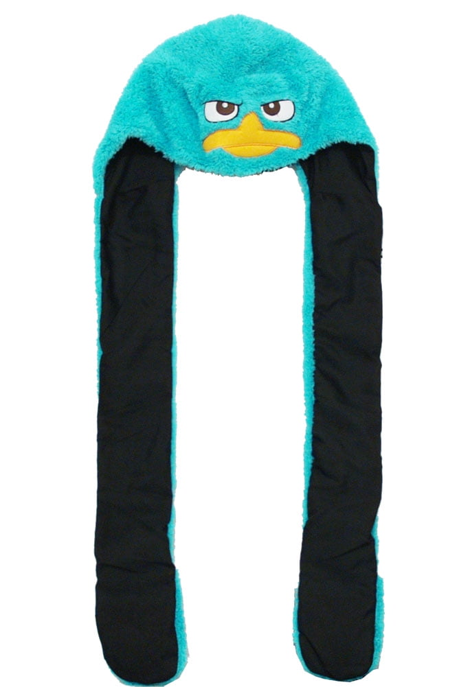 Perry The Platypus Angry Face Agent P Snood Hat With Attached Scarf And ...
