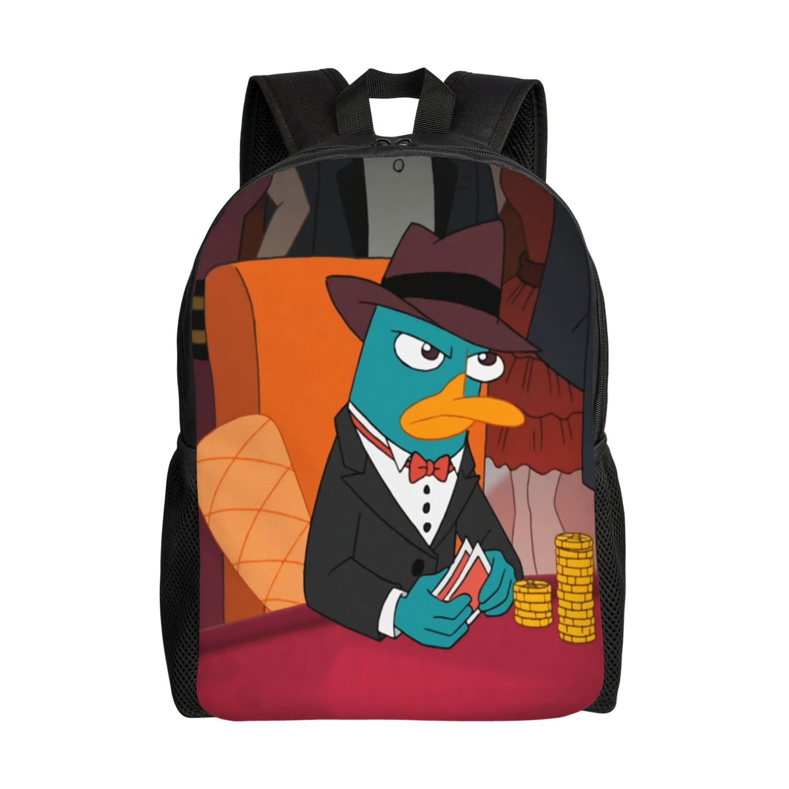 Perry The Platypus Backpack Fashion Casual Unisex Laptop Computer Daily ...
