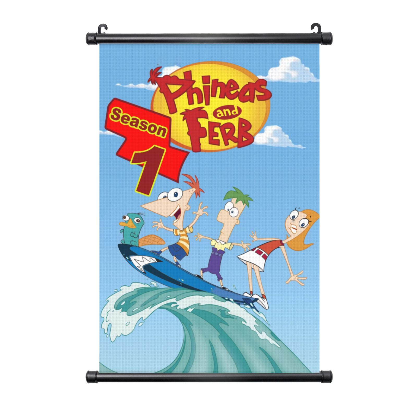 Perry The Platypus Hanging Poster Prints Canvas PVC Scroll Shaft Wall ...