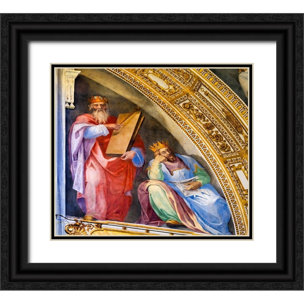Perry, William 17x15 Black Ornate Wood Framed with Double Matting ...