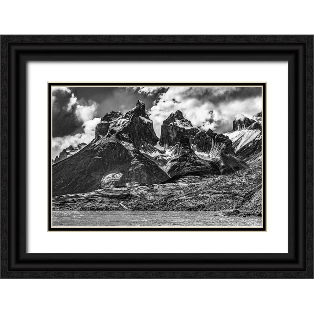 Perry, William 18x13 Black Ornate Wood Framed with Double Matting ...