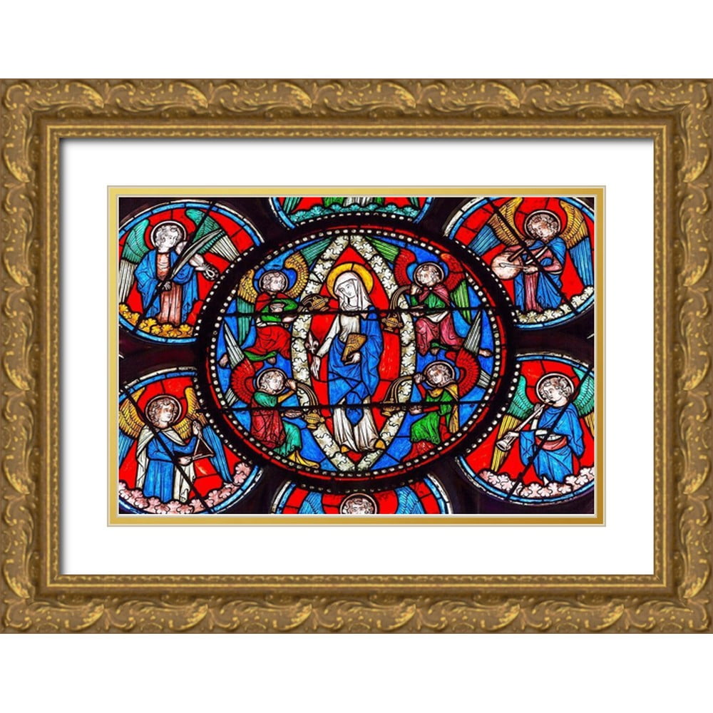 Perry William 32x23 Gold Ornate Wood Framed With Double Matting Museum