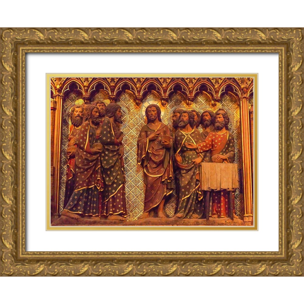 Perry, William 32x25 Gold Ornate Wood Framed with Double Matting Museum ...
