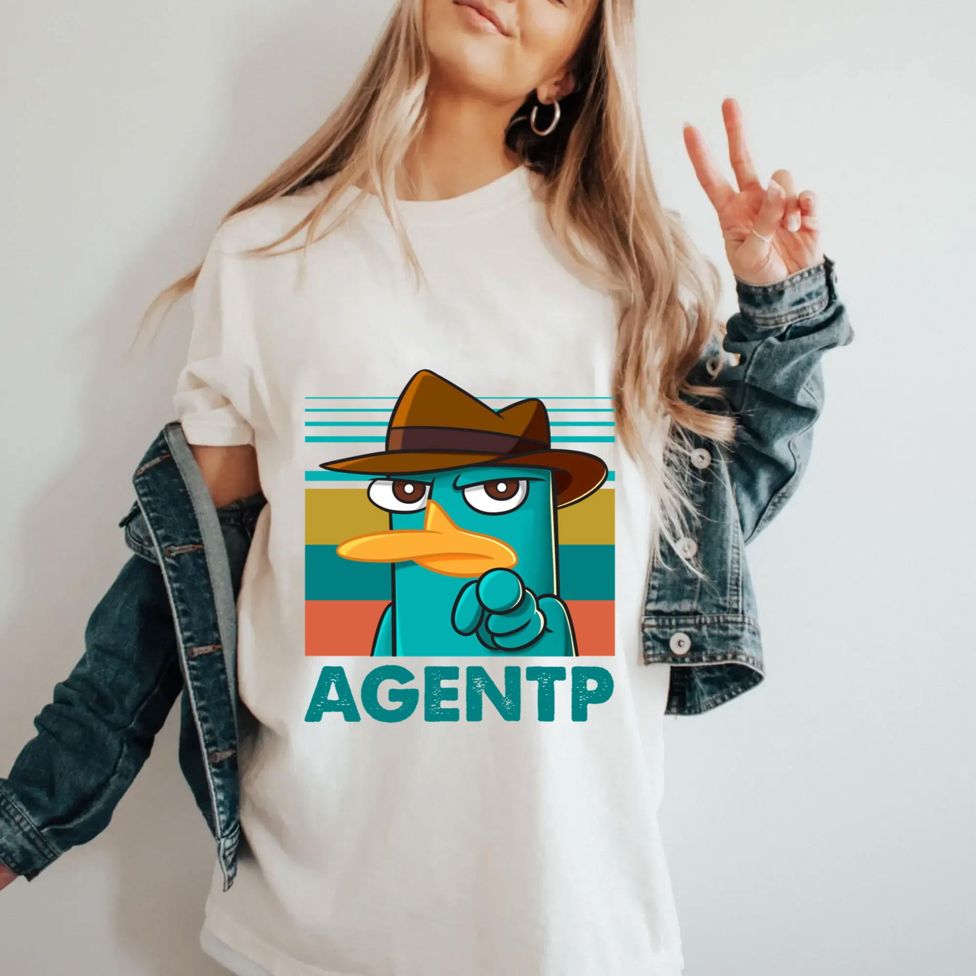 Perry the Platypus Agent P T-Shirt, Phineas and Ferb Shirt, Men's Women ...