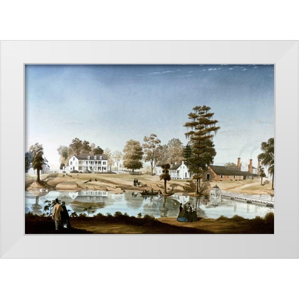Persac, Marie Adrien 24x18 White Modern Wood Framed Museum Art Print ...