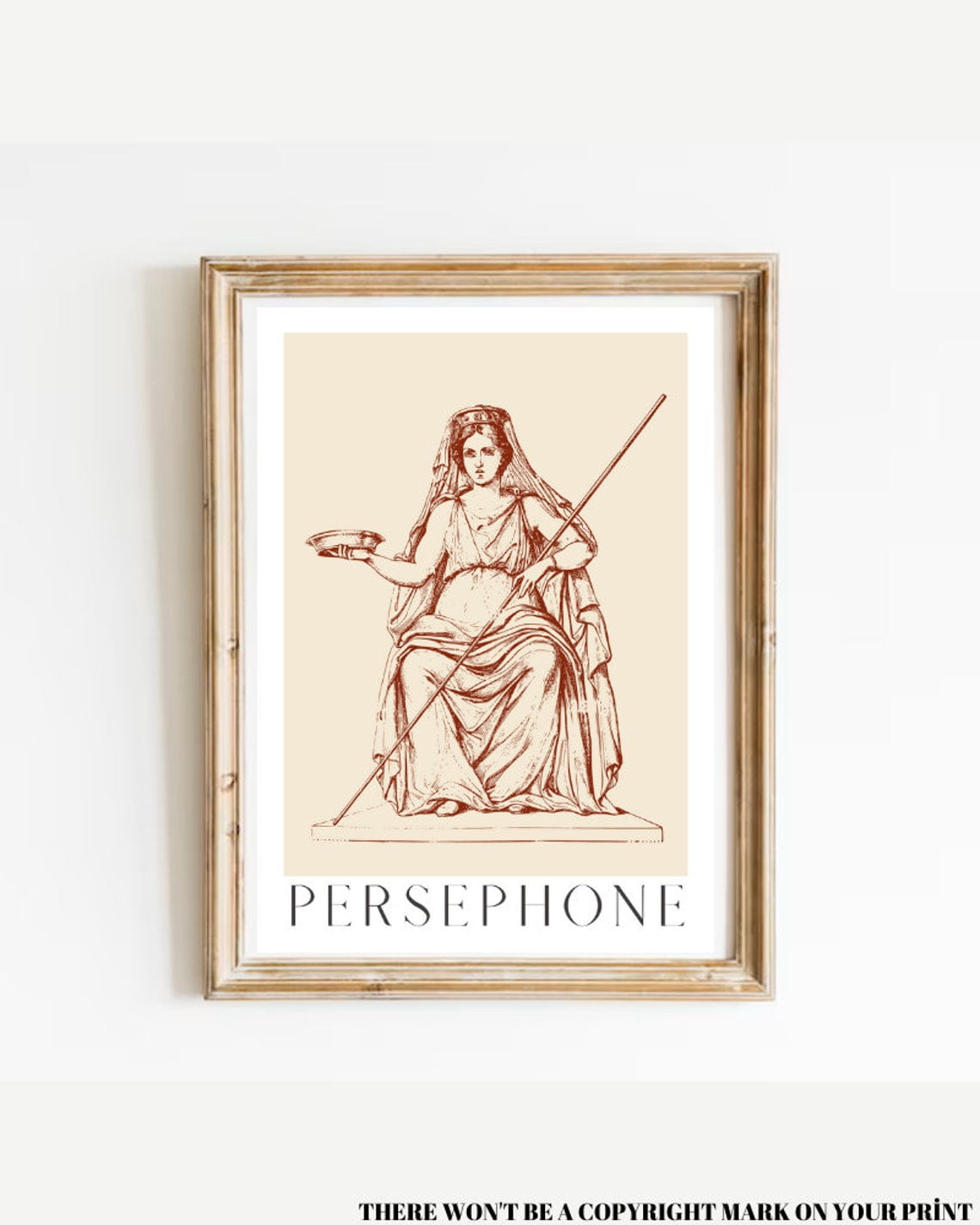 Persephone Print, Persephone Altar Decor, Greek Goddess Art,Queen Of ...