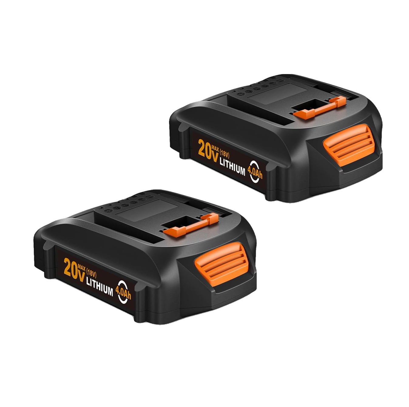 Persever 2Pack 4.0AH for Worx WA3520 20-Volt MAX Lithium Battery WA3578 ...
