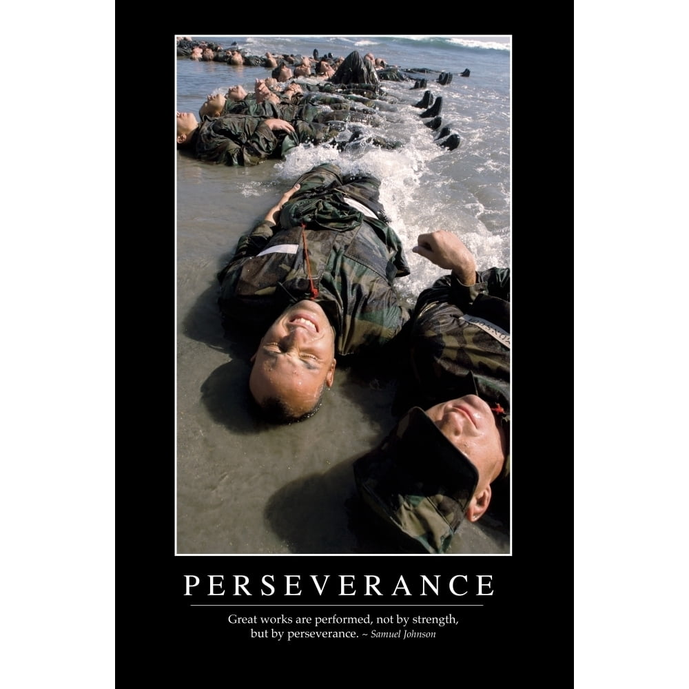 Perseverance: Inspirational Quote and Motivational Poster Poster Print ...