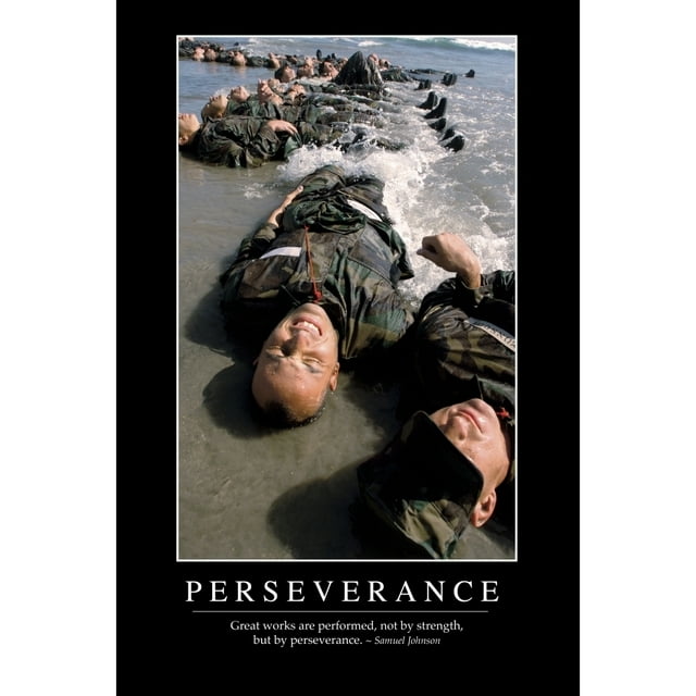 Perseverance: Inspirational Quote and Motivational Poster Poster Print ...