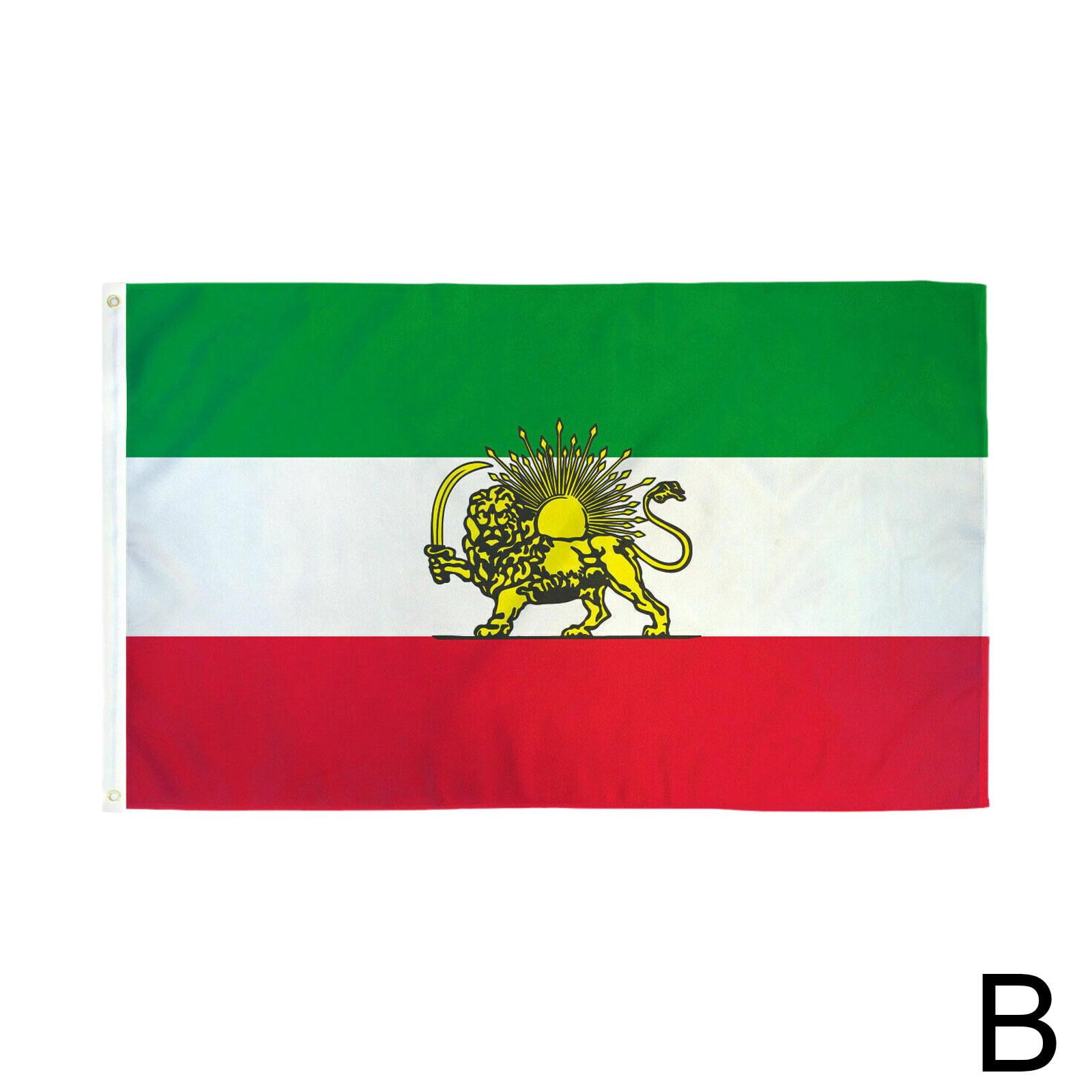 Persia Iran Lion 90*150cm Sleeved Flag Persian Iranian Shah Flag W8P7 ...