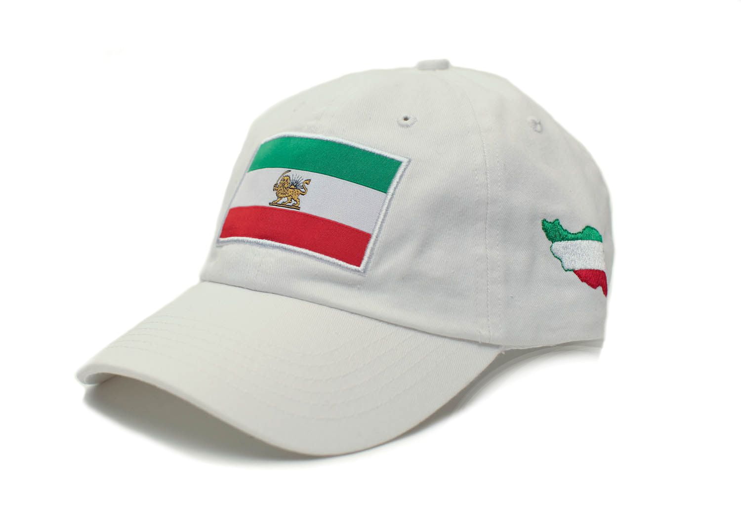 Persia Persian Iran Iranian Hat Flag Applique Embroidered Buckle Cap ...
