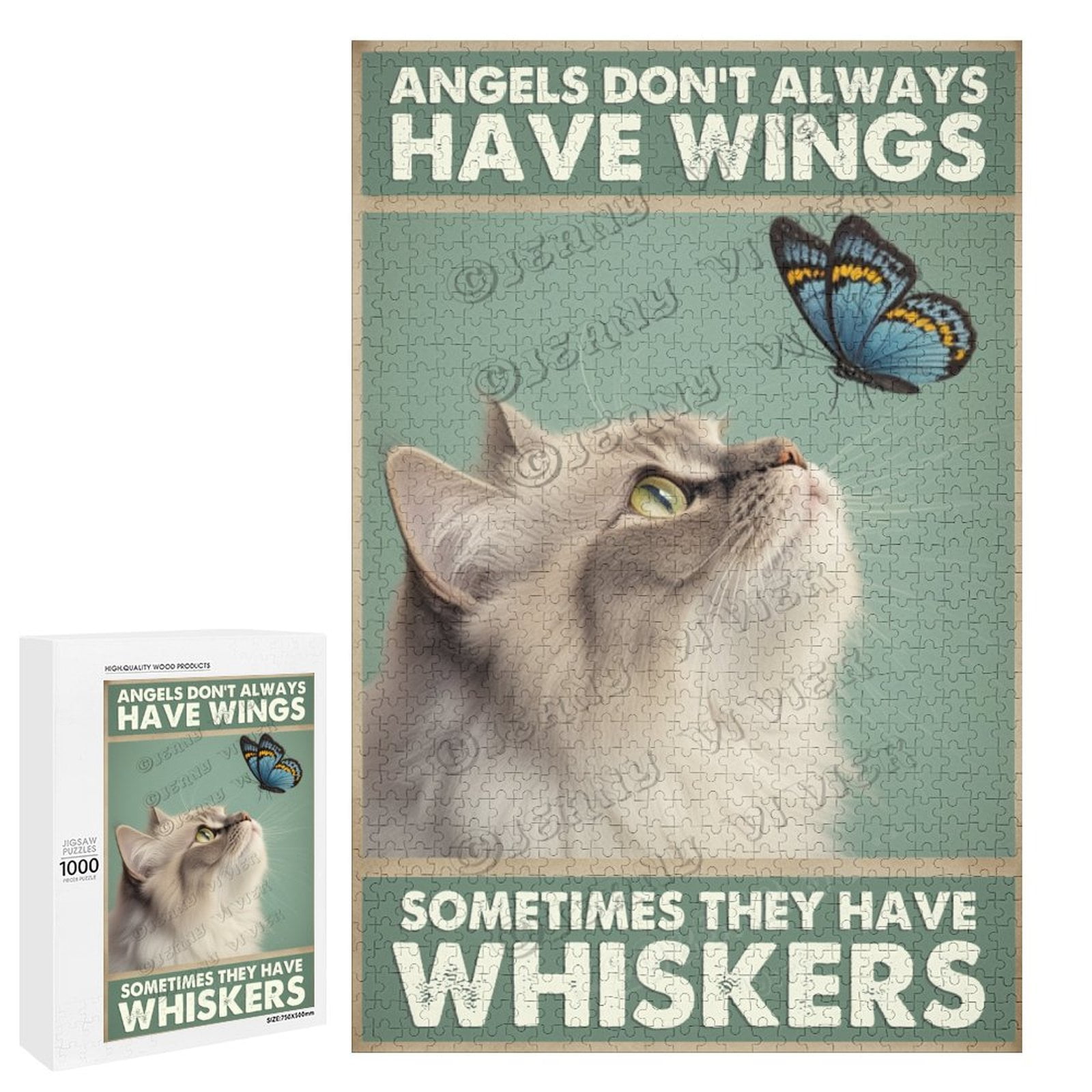 Persian Cat 1000 Piece Puzzle for Adults Kittens Jigsaw Puzzles 1000 ...