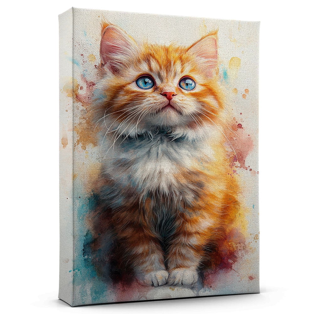 Persian Cat Cinnamon Canvas For Wall, Funny Animal Decor Persian Cat ...