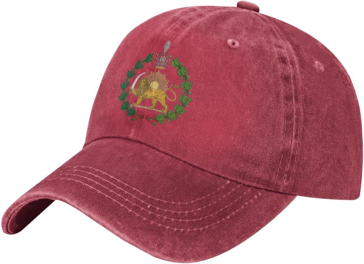 Persian Flag Iranian Lion Sun and Crown Iran Persia Baseball Cap Women ...