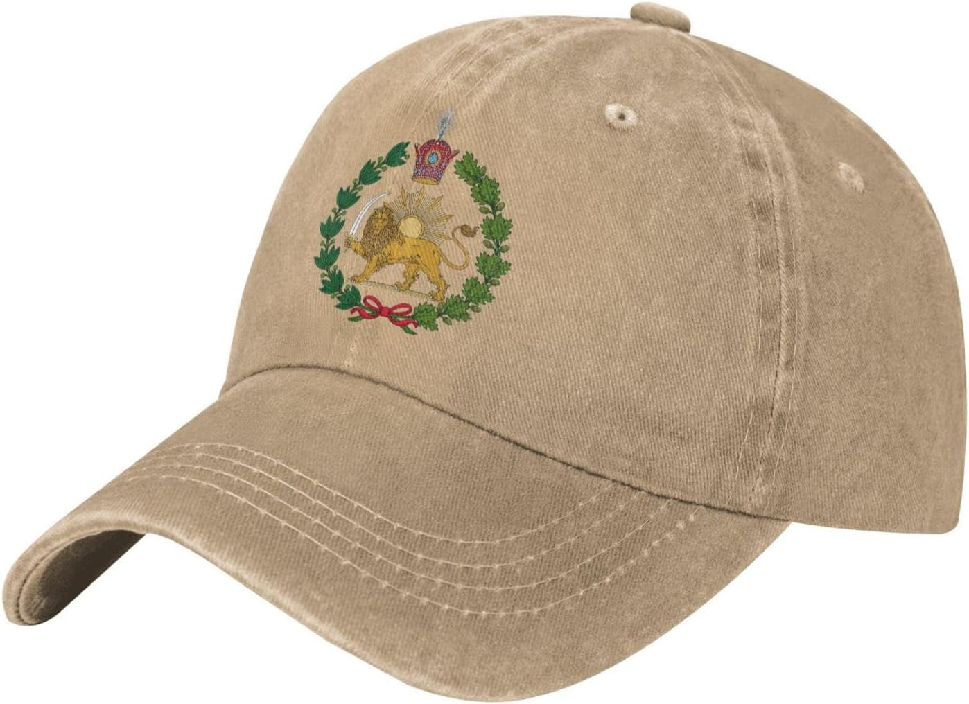 Persian Flag Iranian Lion Sun and Crown Iran Persia Baseball Cap Women ...