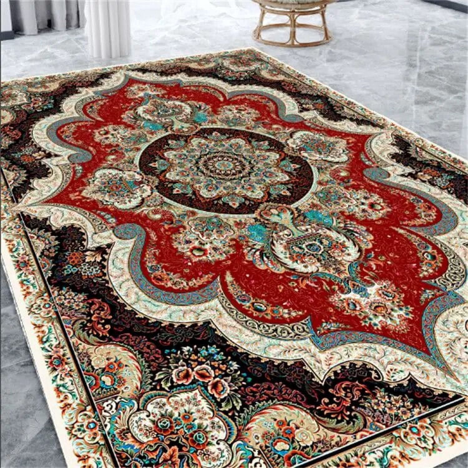 Persian Living Room Carpet American Light Luxury Retro Coffee Table Rug ...
