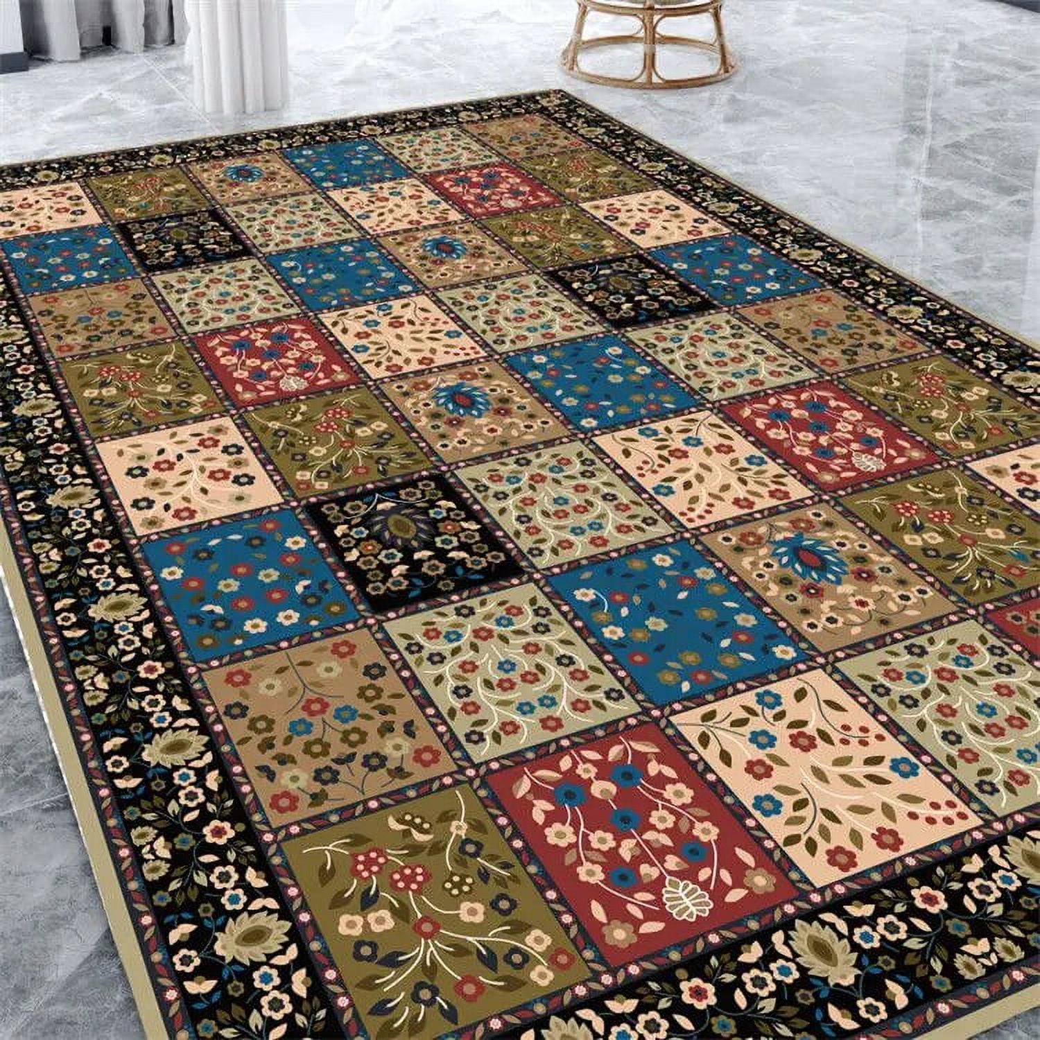 Persian Living Room Carpet American Light Luxury Retro Coffee Table Rug ...