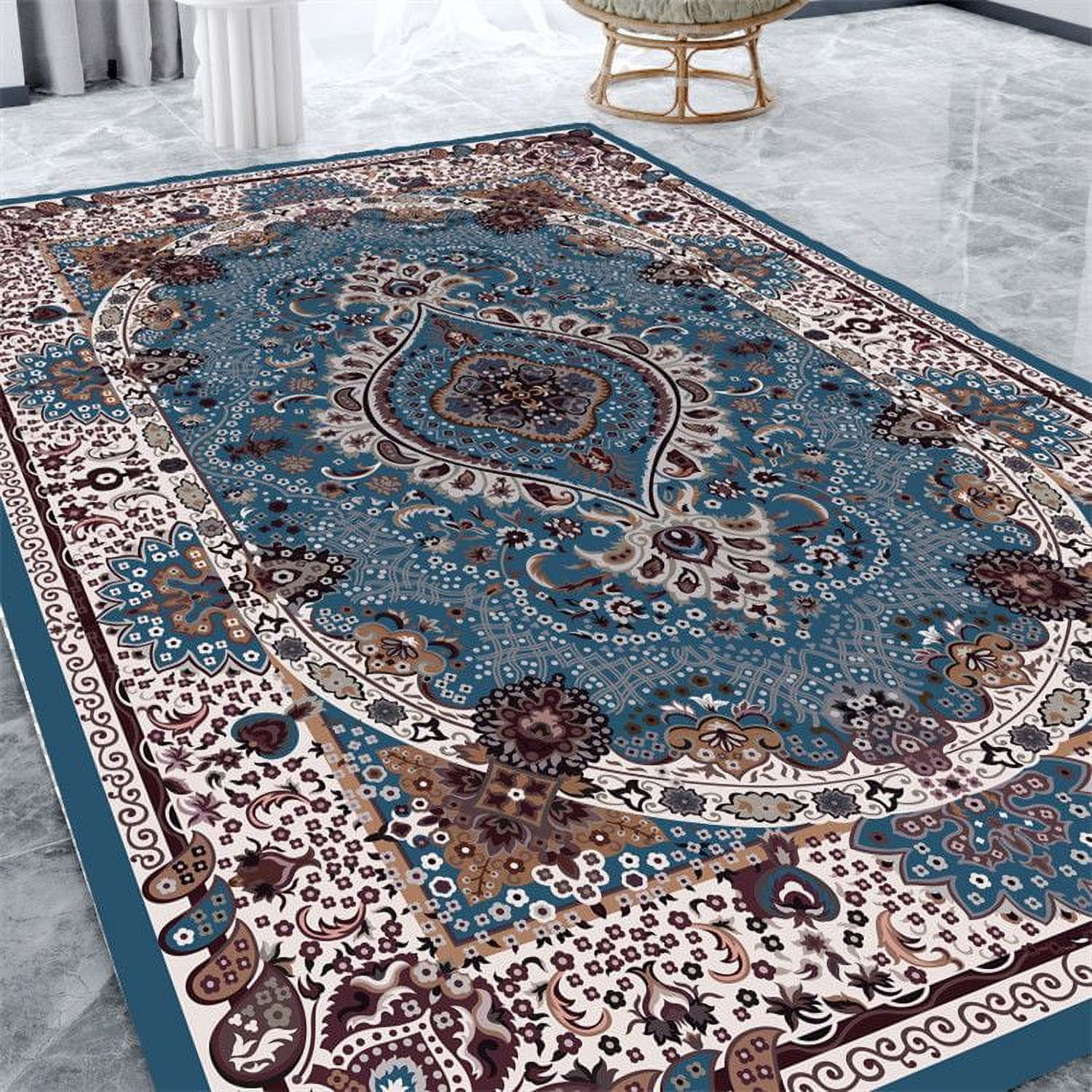 Persian Living Room Carpet American Light Luxury Retro Coffee Table Rug ...