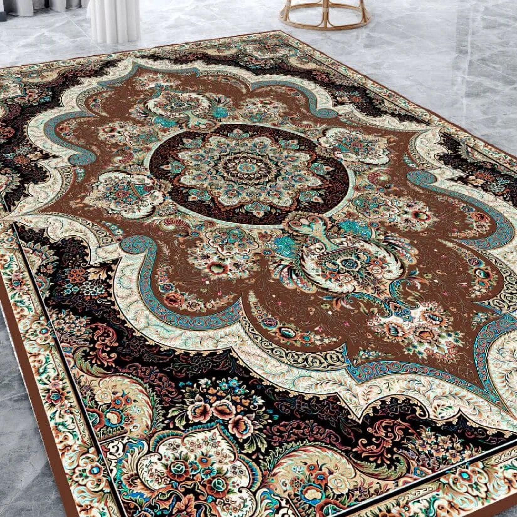 Persian Living Room Carpet American Light Luxury Retro Coffee Table Rug ...