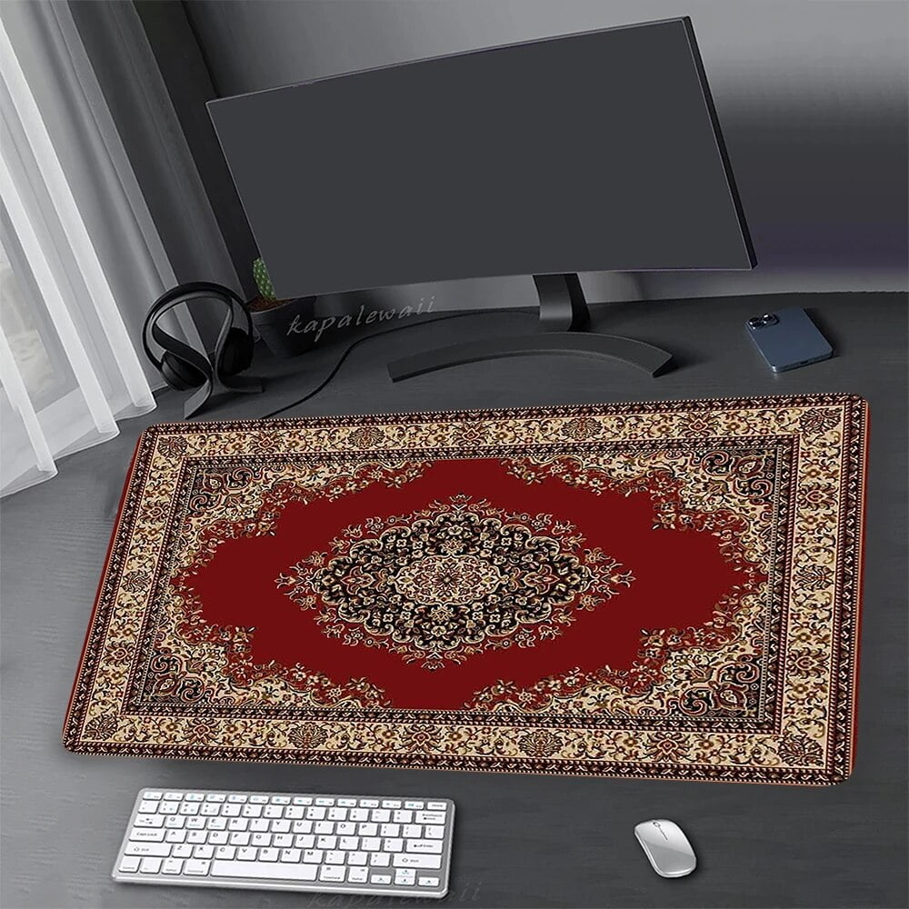 Persian Rug Mouse Pad Large Mousepad Home Office Table Carpet Gaming ...