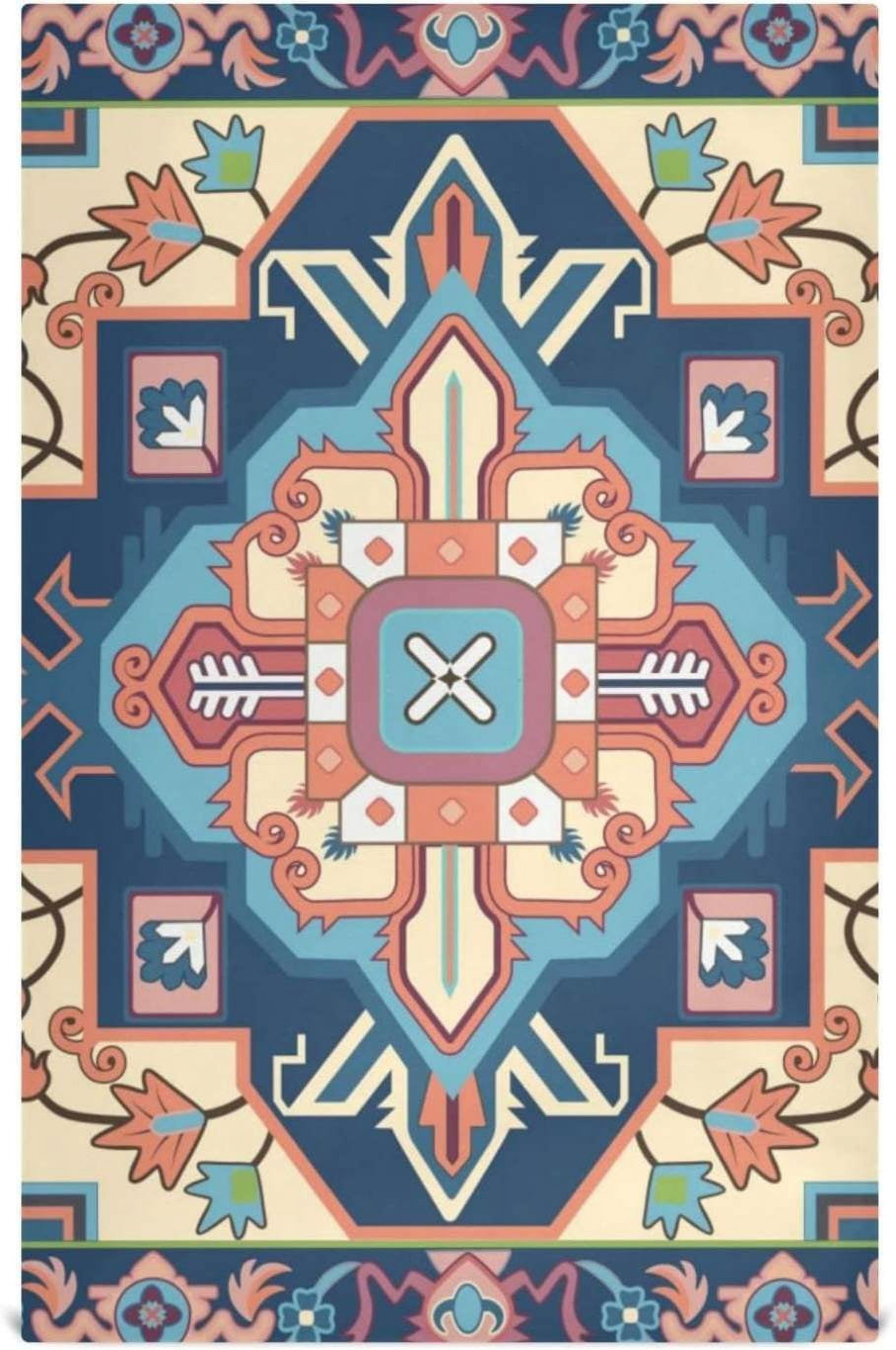 Persian Tribal Floral Tea Towels 4 Pack Vintage Ethnic Kitchen Dish ...