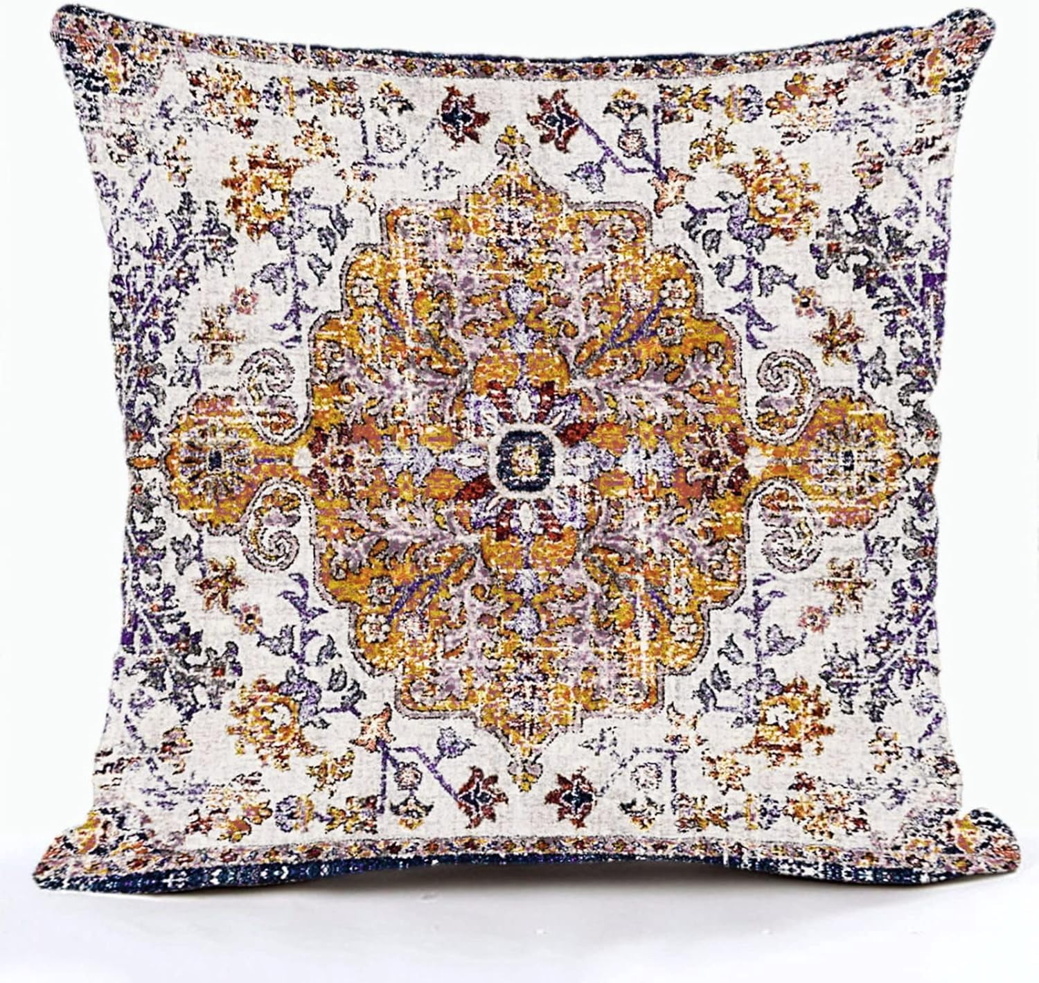 Persian Turkish Decorative Boho Throw Pillow Cover, Vintage Print ...
