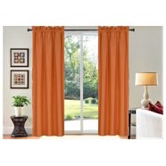 NICETOWN Solid Color Black out Curtains Rod Pocket Thermal Insulated ...