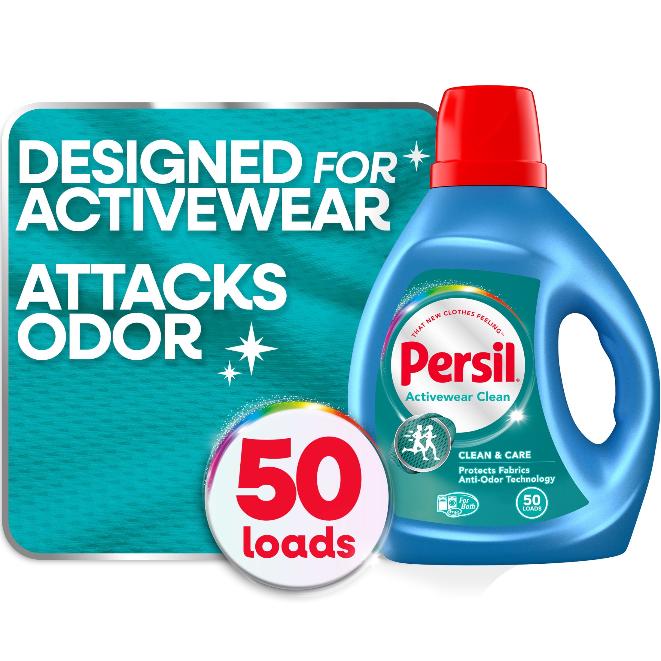 Persil Activewear Clean Liquid Laundry Detergent, Original, 100 fl oz ...