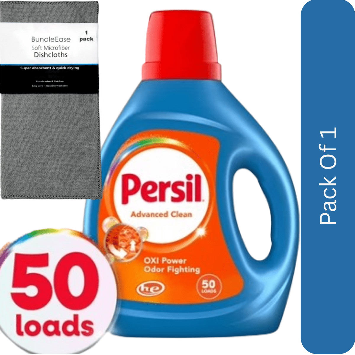 Persil Advanced Clean Liquid Laundry Detergent, Oxi + Odor Fighting ...