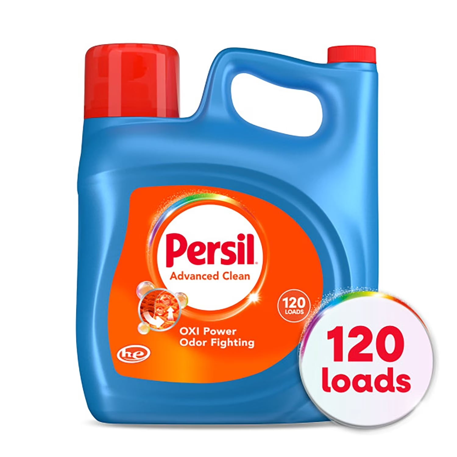 Persil Advanced Clean Oxi+Odor Liquid Laundry Detergent, 120 loads, 202 ...