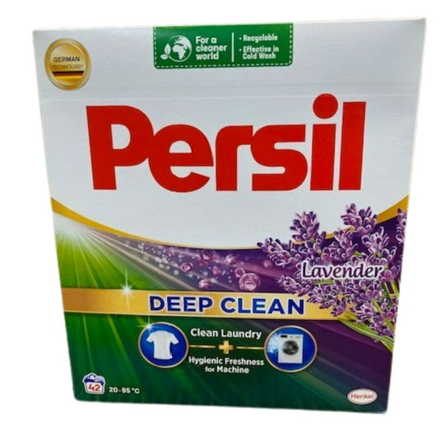 Persil Deep Clean Lavender 42 Washes Laundry Powder 2.5kg/5.5lb ...